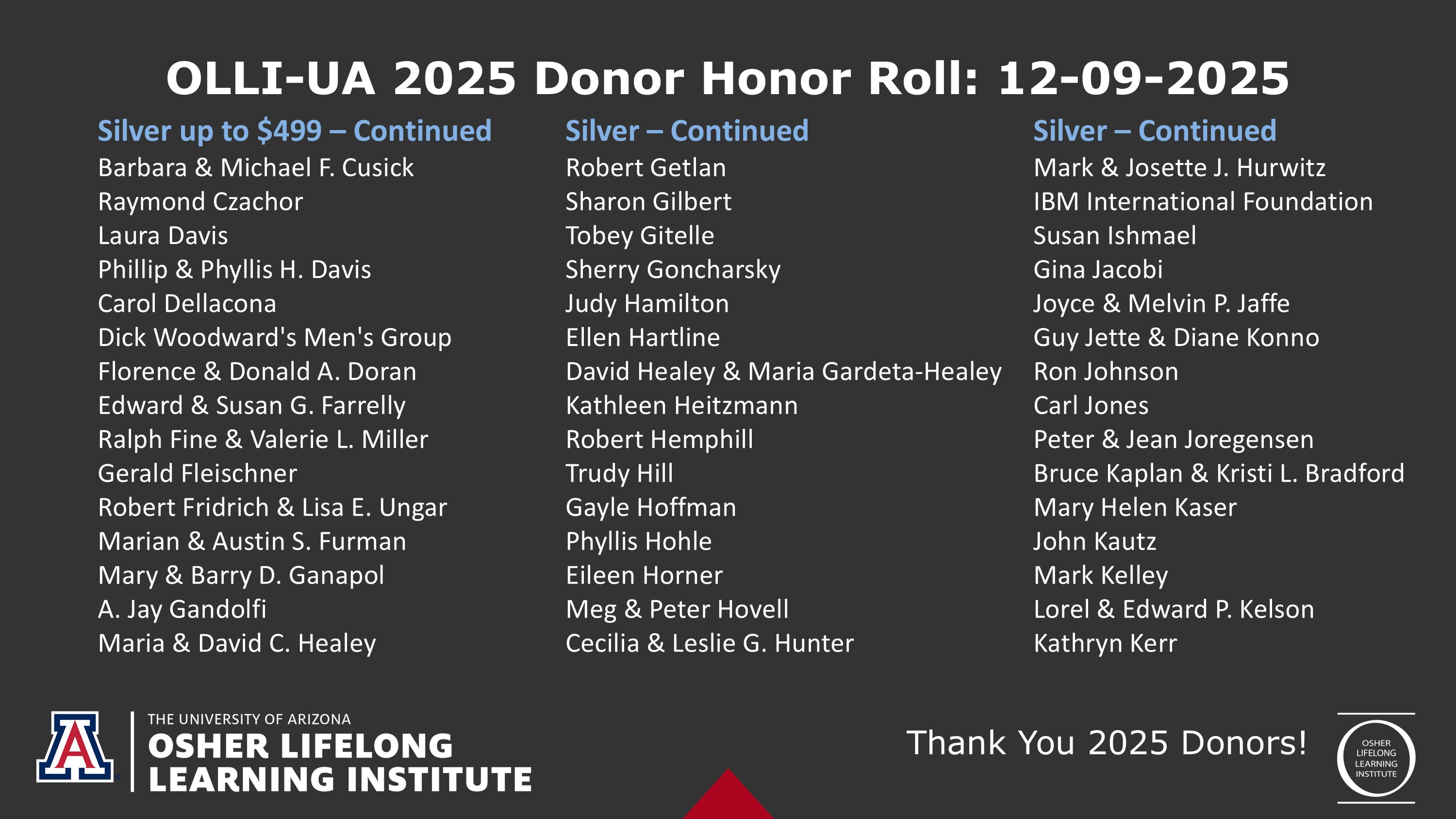 OLLI-UA: Life-Enriching Education for Adults 50+